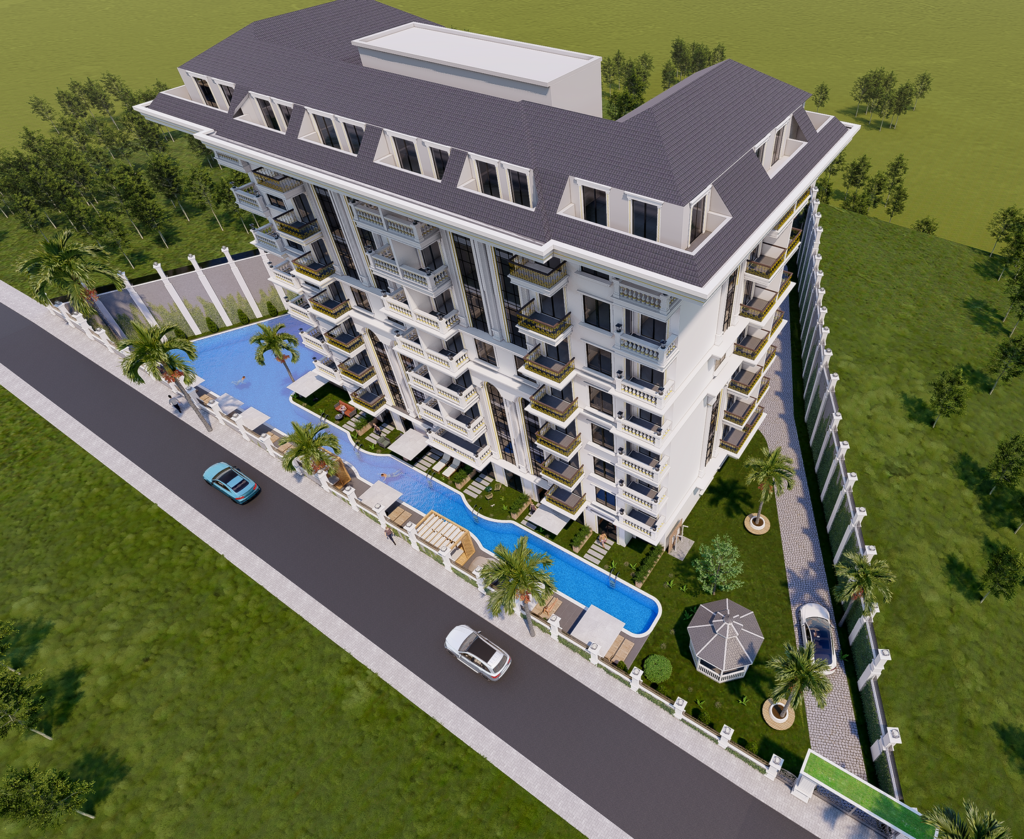 New Project With Sea View in Avsallar Alanya - Mark Home Invest